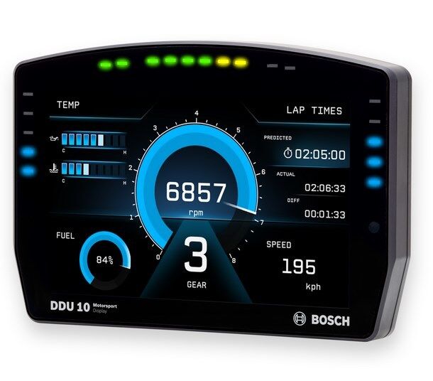 Digital dash color display DDU from Bosch Motorsport